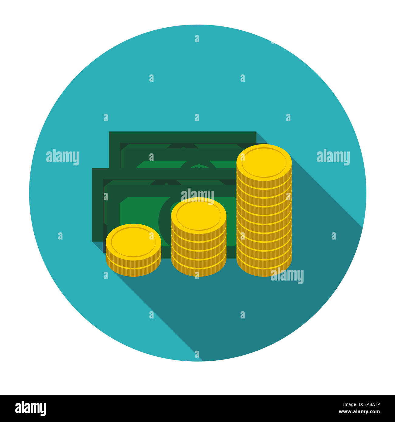 Money Flat Design Concept Vector Illustration Stock Photo - Alamy