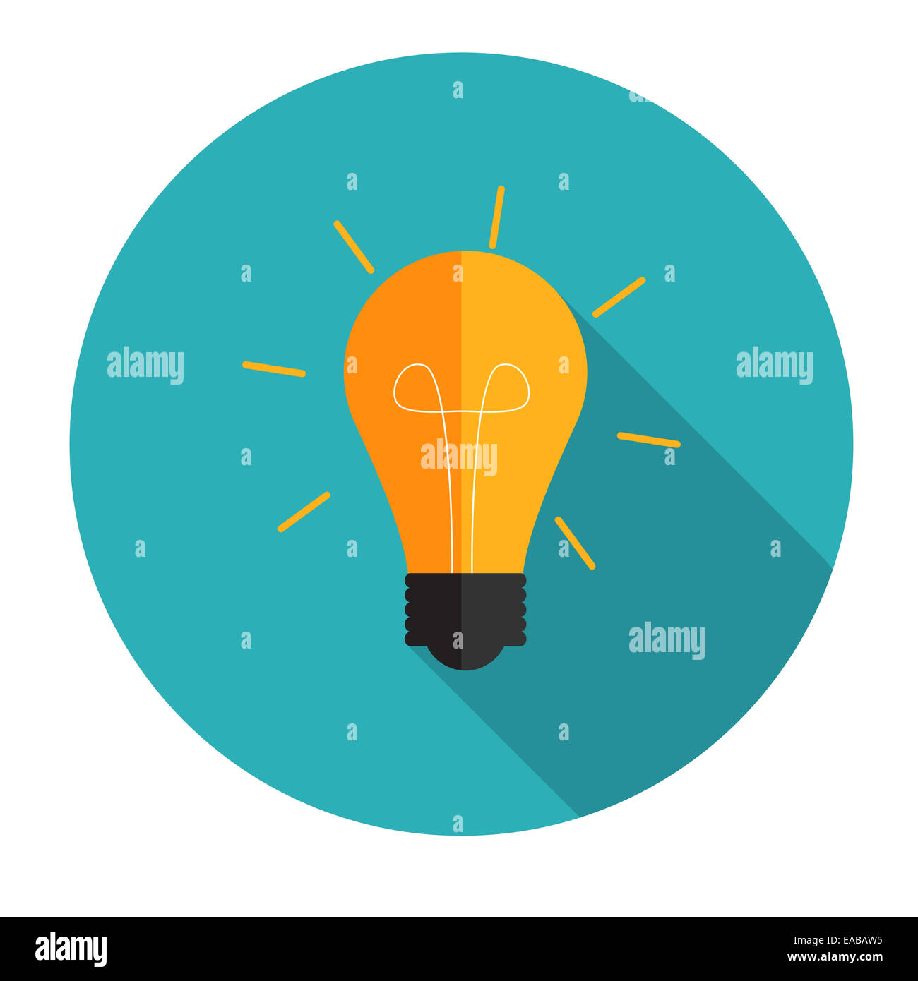 New Idea Flat Concept Vector Illustration Stock Photo - Alamy
