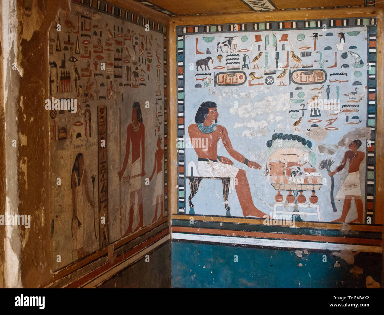 Ancient egyptian mural painting hi-res stock photography and images - Alamy