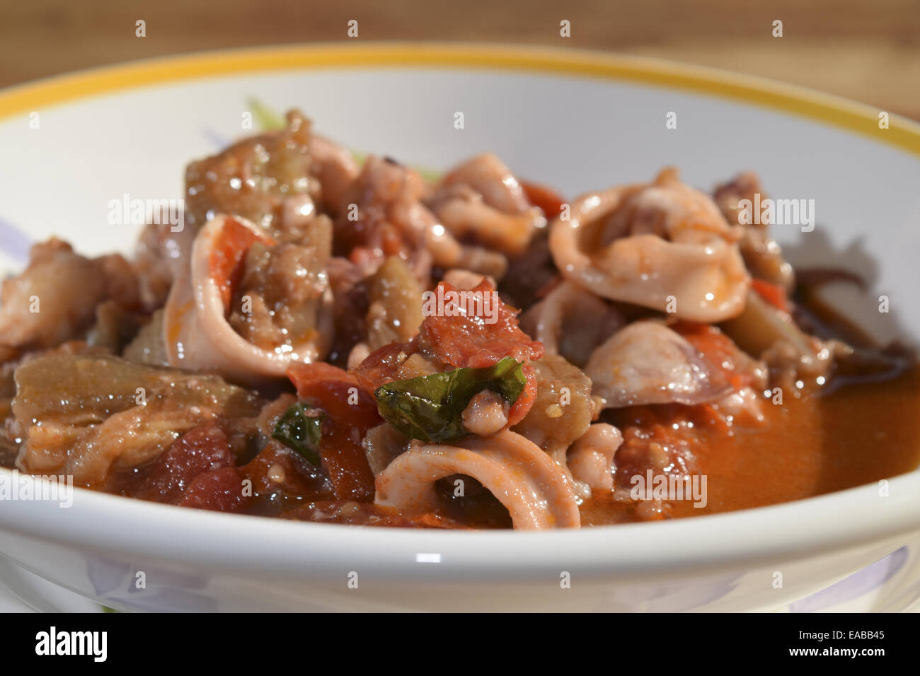 chowder: soup of squid Stock Photo - Alamy