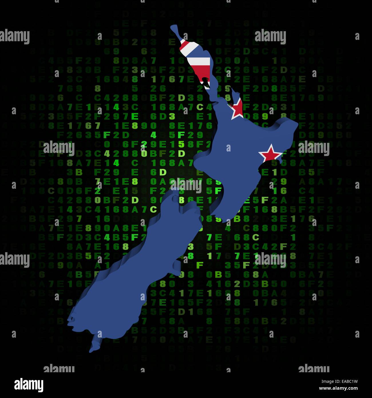 New zealand map hi-res stock photography and images - Alamy