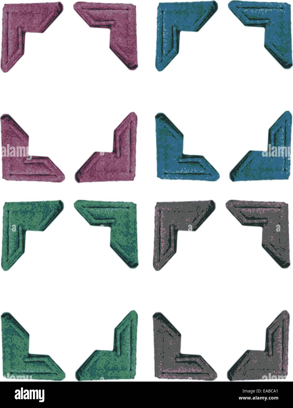 Photo corners album Stock Vector Images - Alamy