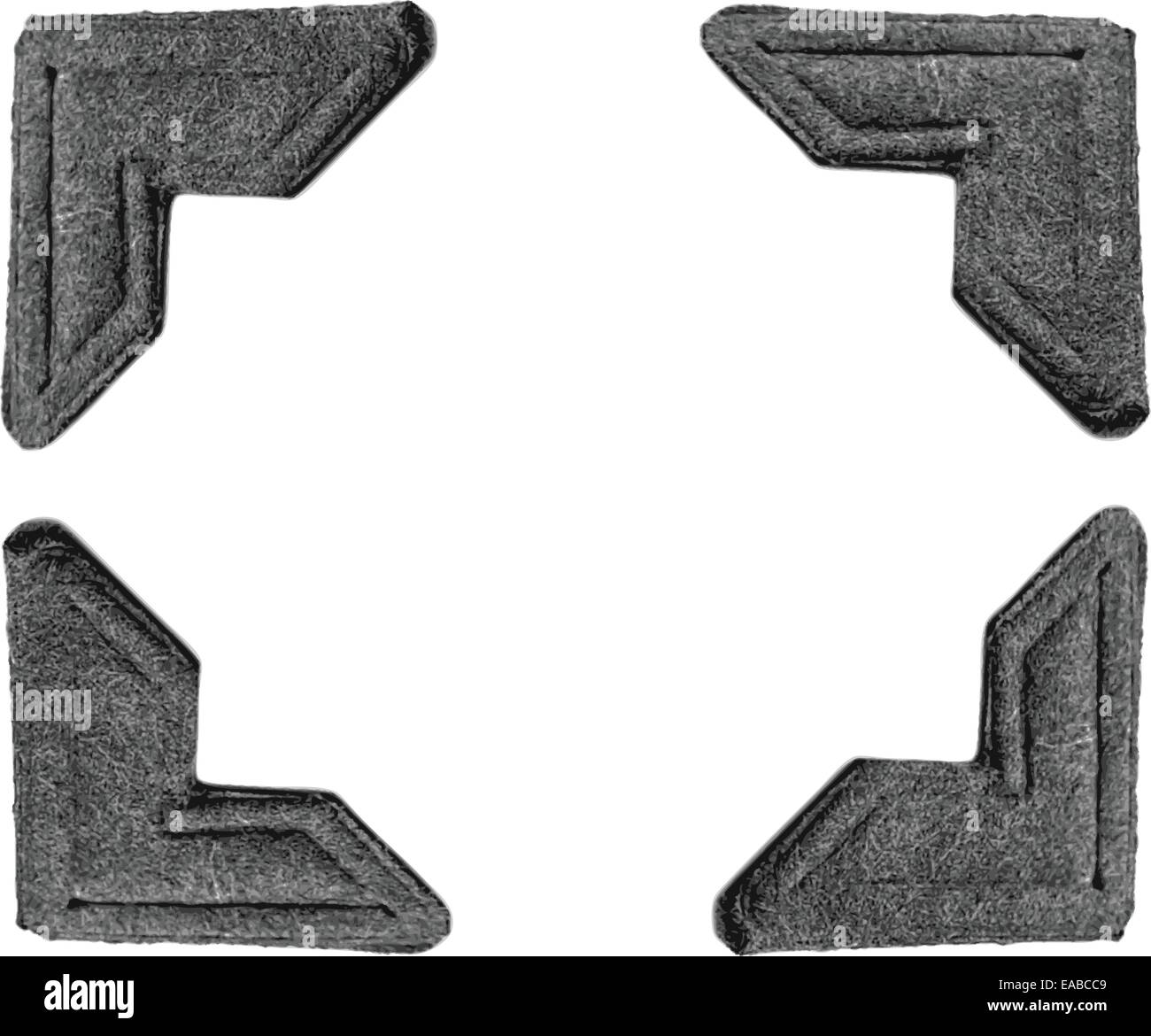 black foam corner frame Stock Vector Image & Art - Alamy