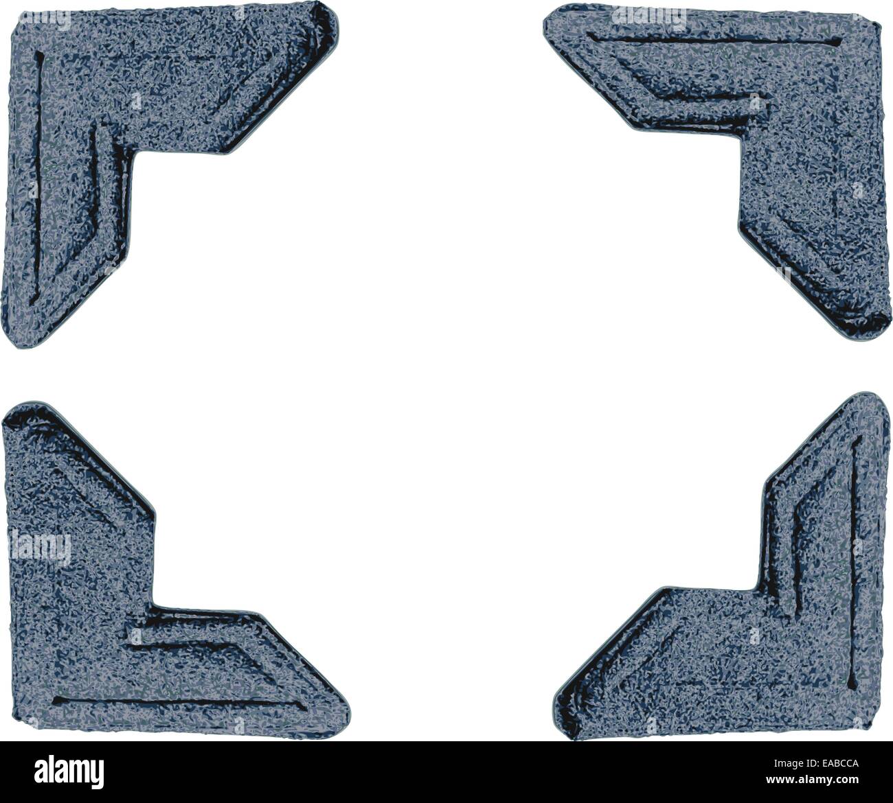Four Photo Corners isolated on white Stock Vector Image & Art - Alamy