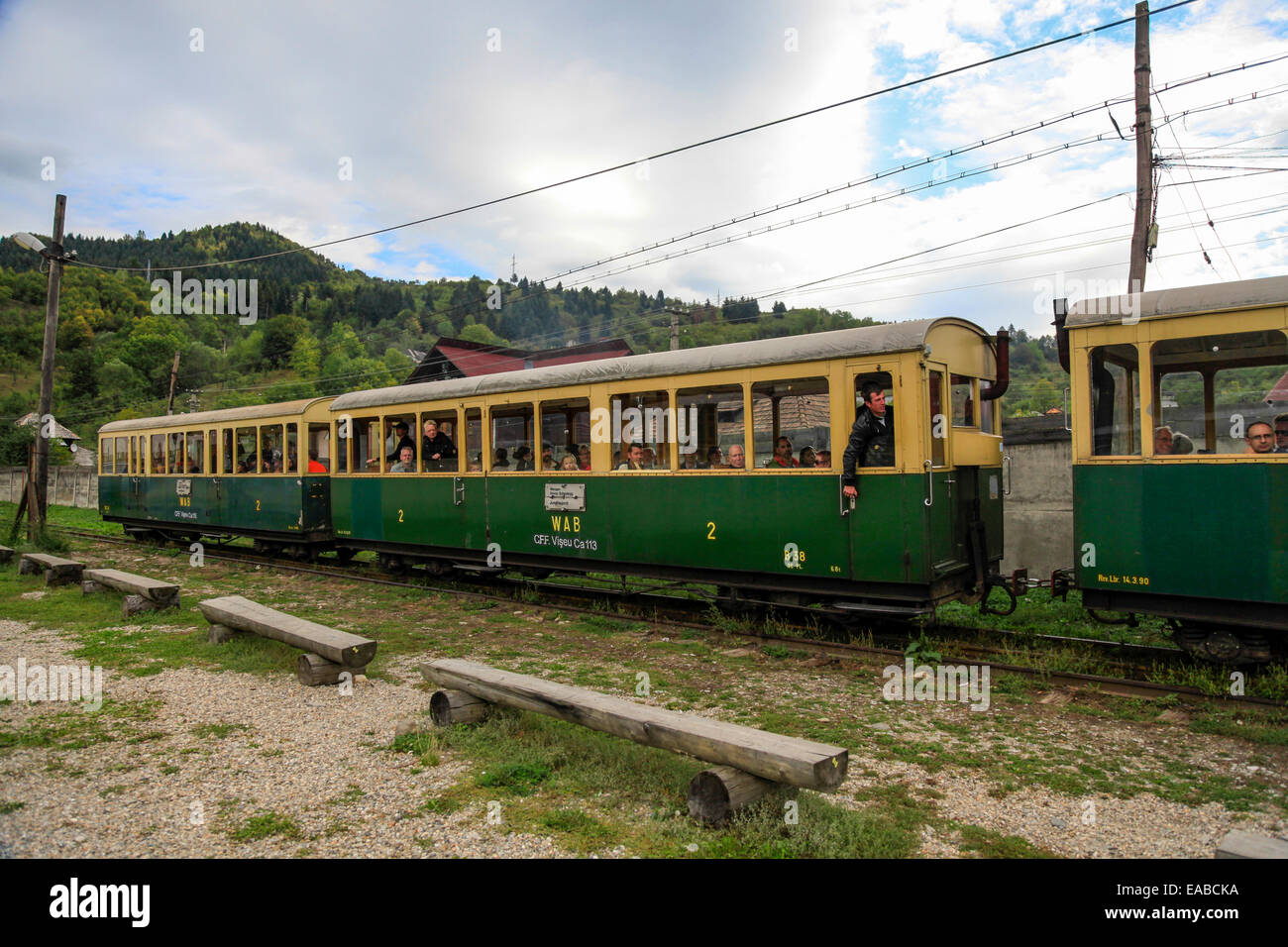 Viseu de Sus Steam Engine, Maramures County, Romania Stock Photo - Alamy