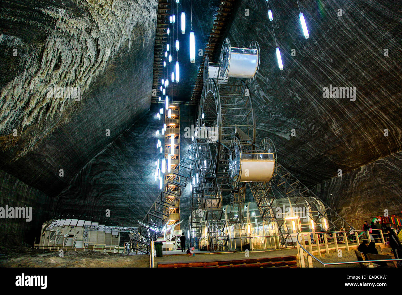 Salina turda salt mines, romania hi-res stock photography and images ...