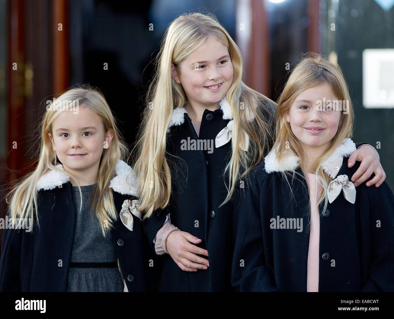 Dutch Princess Ariane (L-R), Crown Princess Amalia and Princess Alexia ...