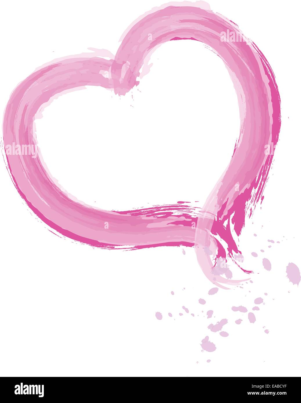 Hearts hand drawn abstract Stock Vector Images - Alamy