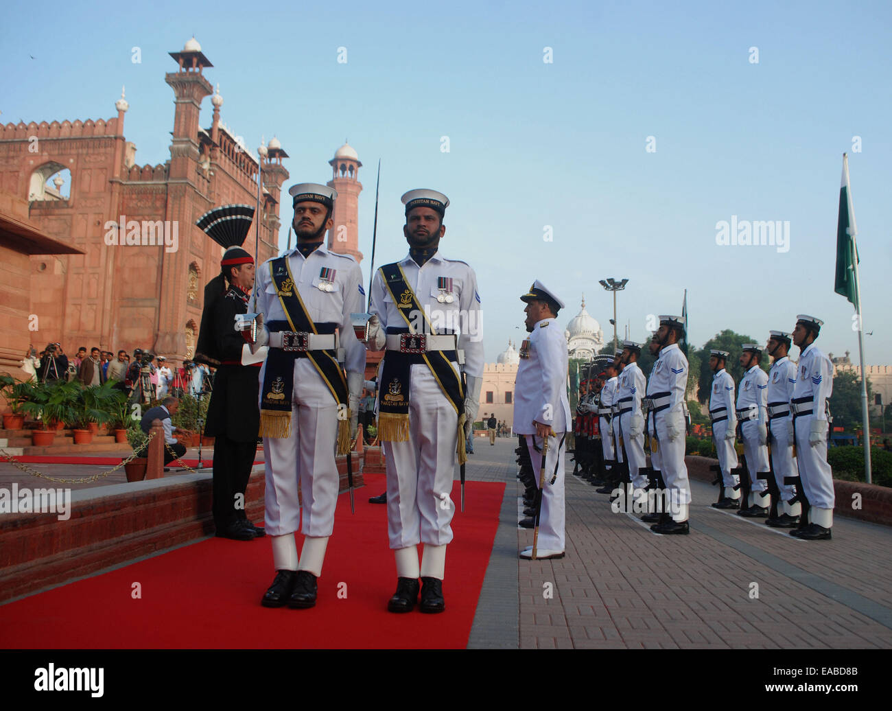 Lahore, Pakistan. 10th Nov, 2014. Soldiers of Pakistan Navy and Rangers ...
