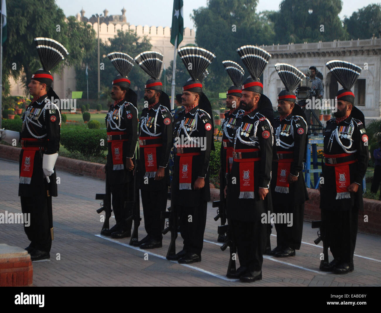 Lahore, Pakistan. 10th Nov, 2014. Soldiers of Pakistan Navy and Rangers ...