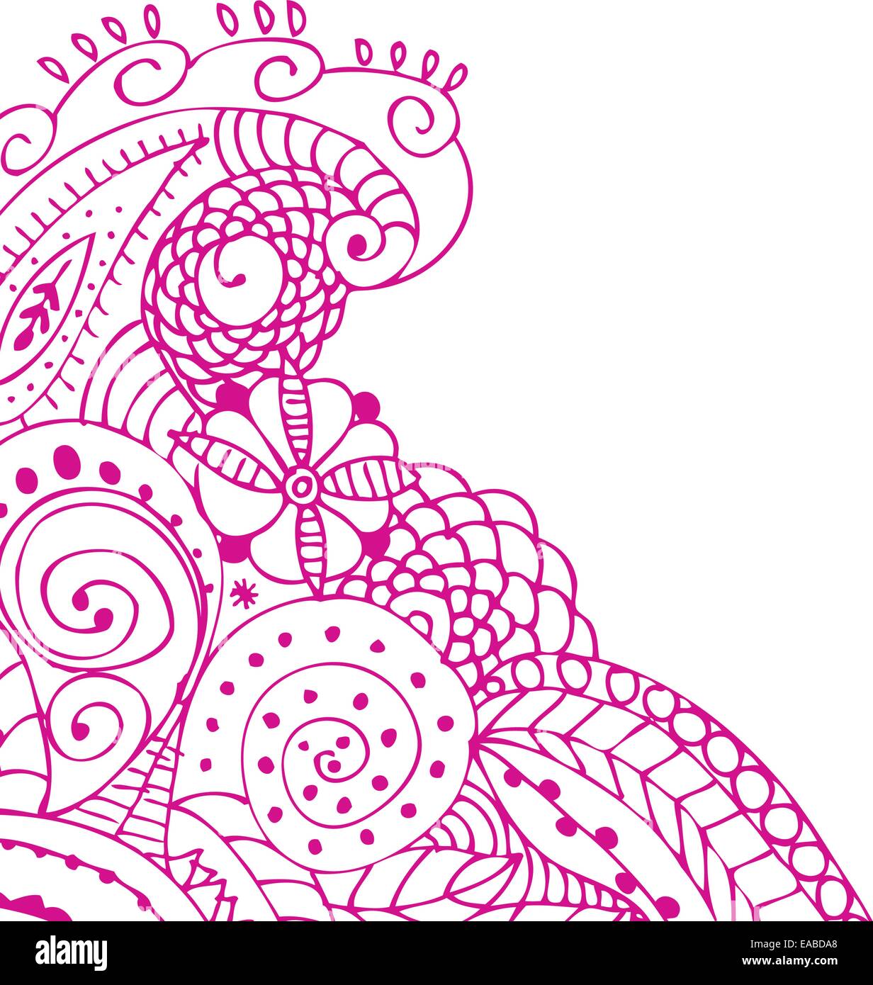 Abstract Zen-tangle Background Stock Vector Image & Art - Alamy