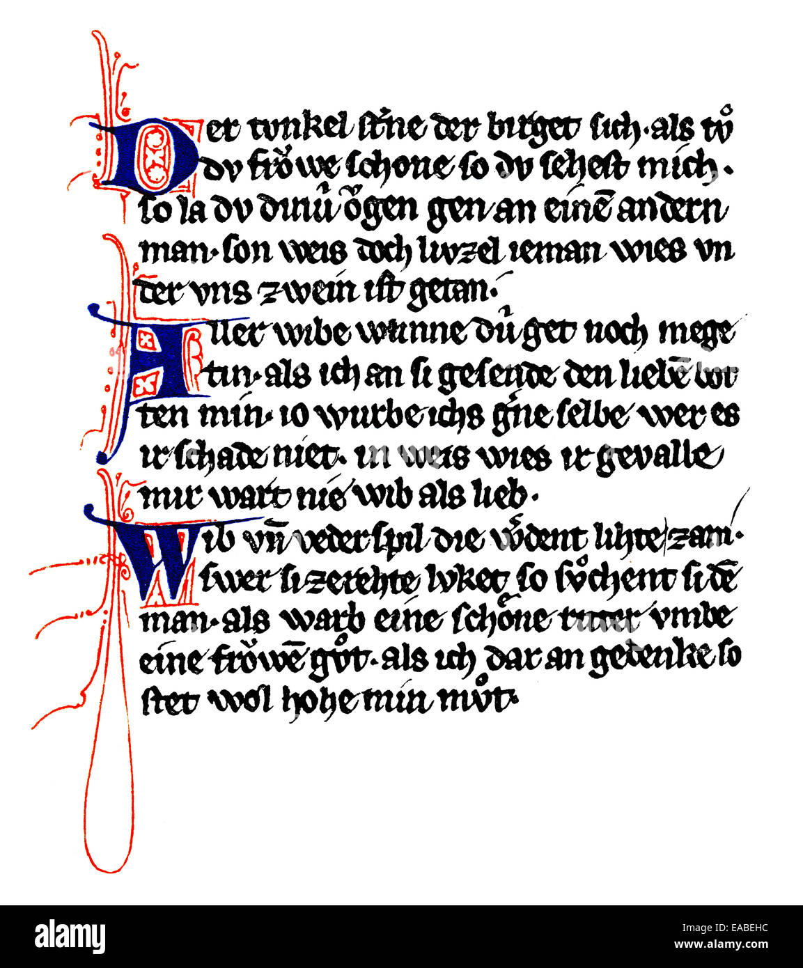 Minnesanger manuscript hi-res stock photography and images - Alamy