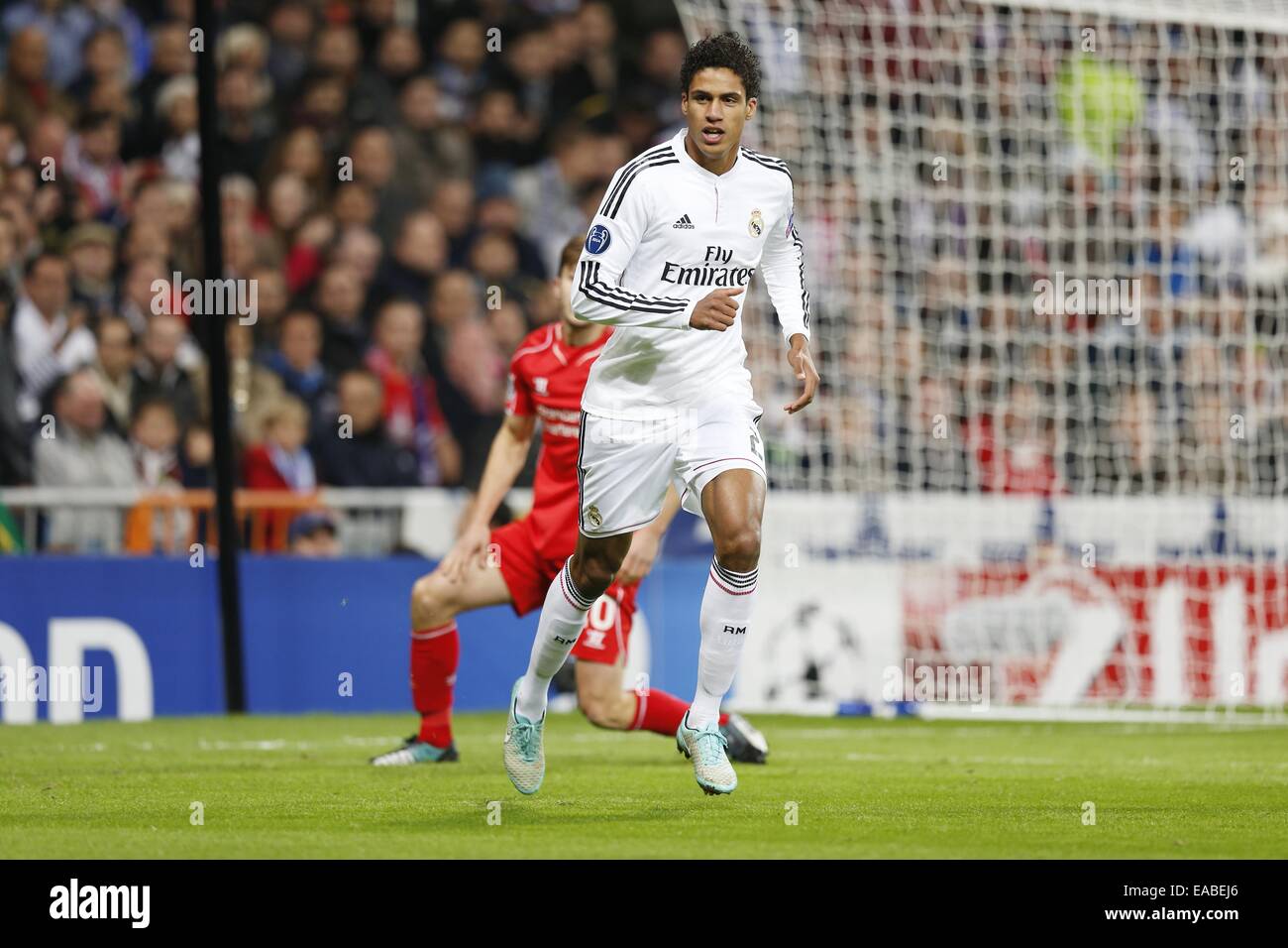 Madrid, Spain. 4th Nov, 2014. Raphael Varane (Real) Football/Soccer ...