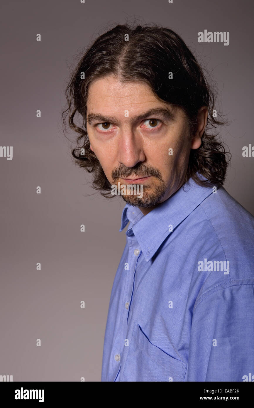 Thinking studio face black hi-res stock photography and images - Alamy