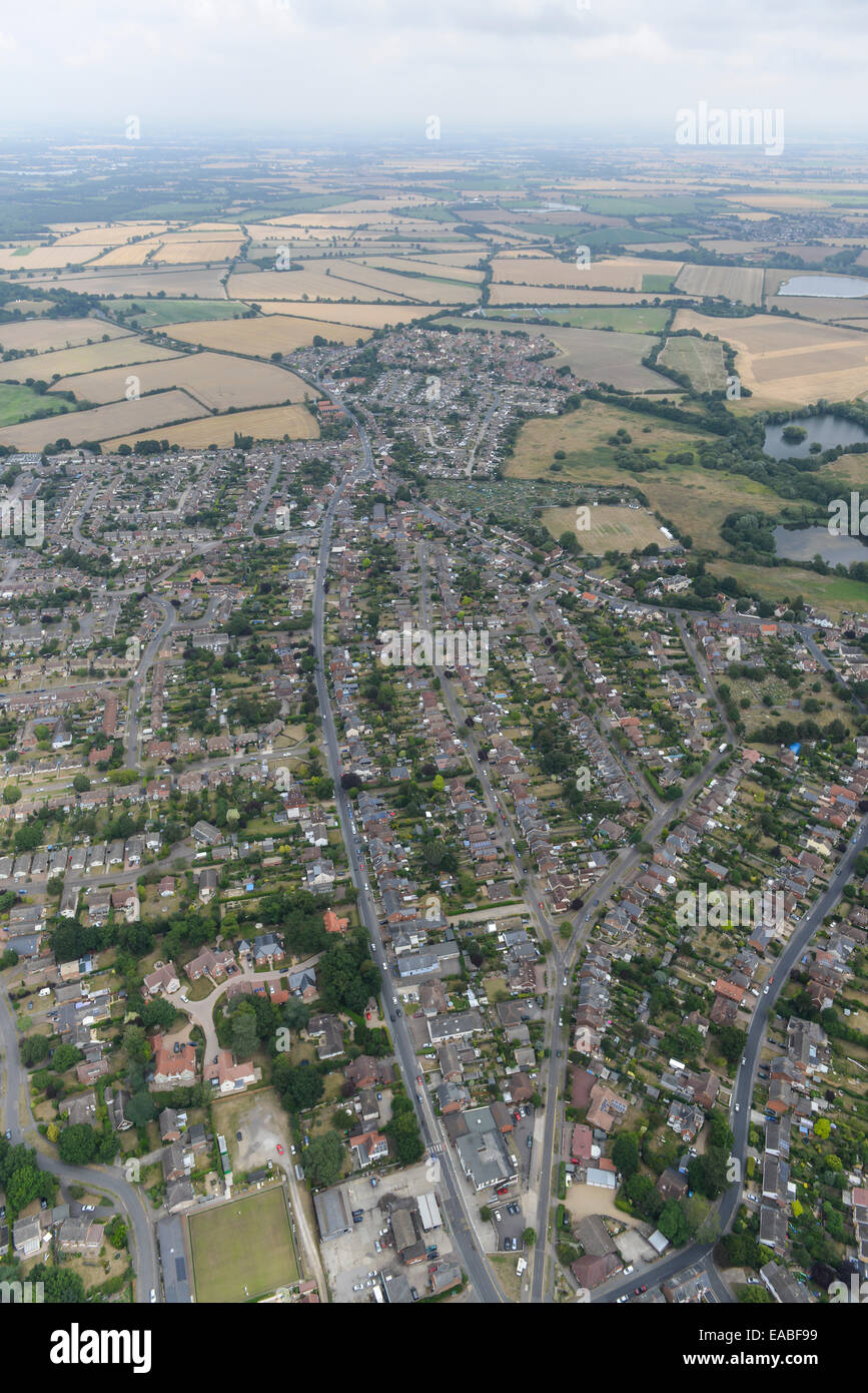 An aerial view of the town of Wivenhoe in Essex, UK Stock Photo - Alamy