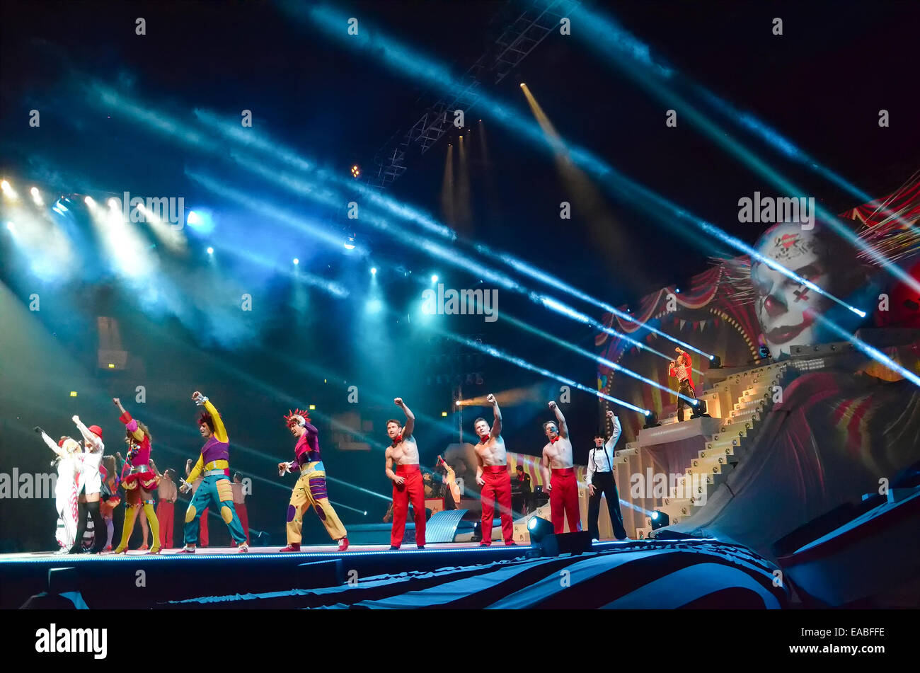 DJ Bobo performing live during his new show 'Circus' at Koenig Pilsener ...