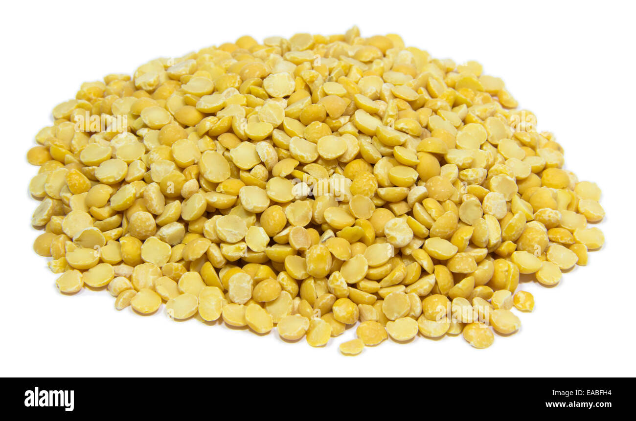 Pea grain on a white background isolated Stock Photo - Alamy