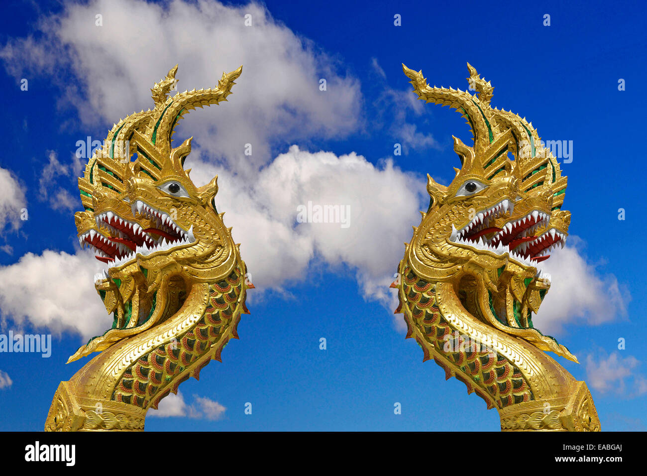 Naga Snakes in Thailand Stock Photo - Alamy