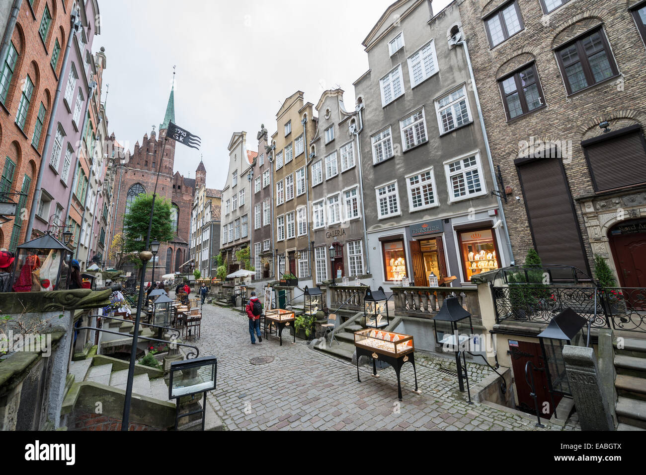 on one of the most famous streets - Mariacka Street - in Main Town of ...