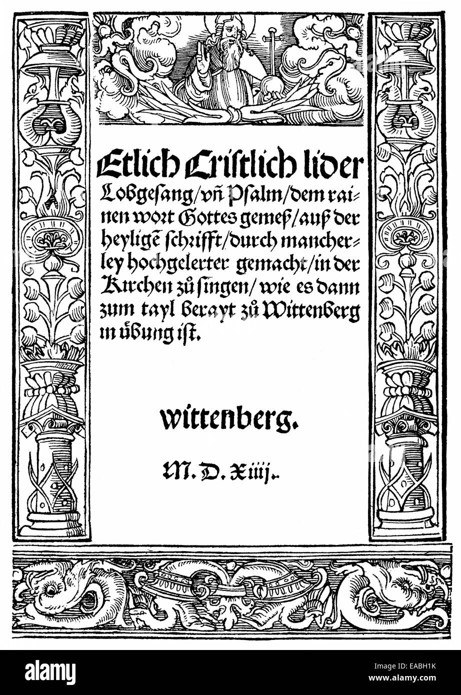 Title page of the bible of martin luther hi-res stock photography and ...
