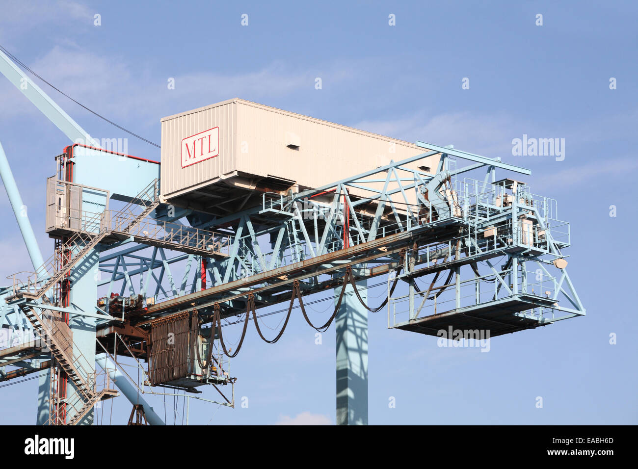 Container port crane port of Dublin Stock Photo - Alamy