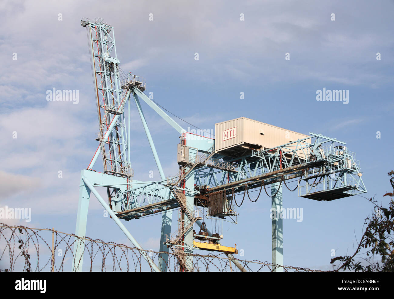 Container port crane port of Dublin Stock Photo - Alamy