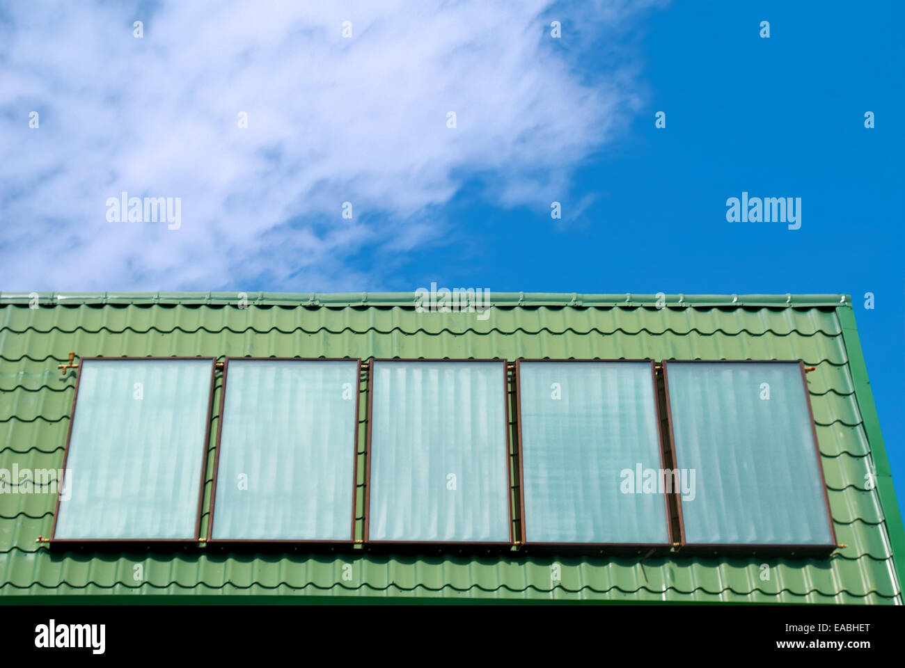 Solar water heating system on the roof Stock Photo - Alamy Solar water heating system on the roof Stock Photo - Alamy
