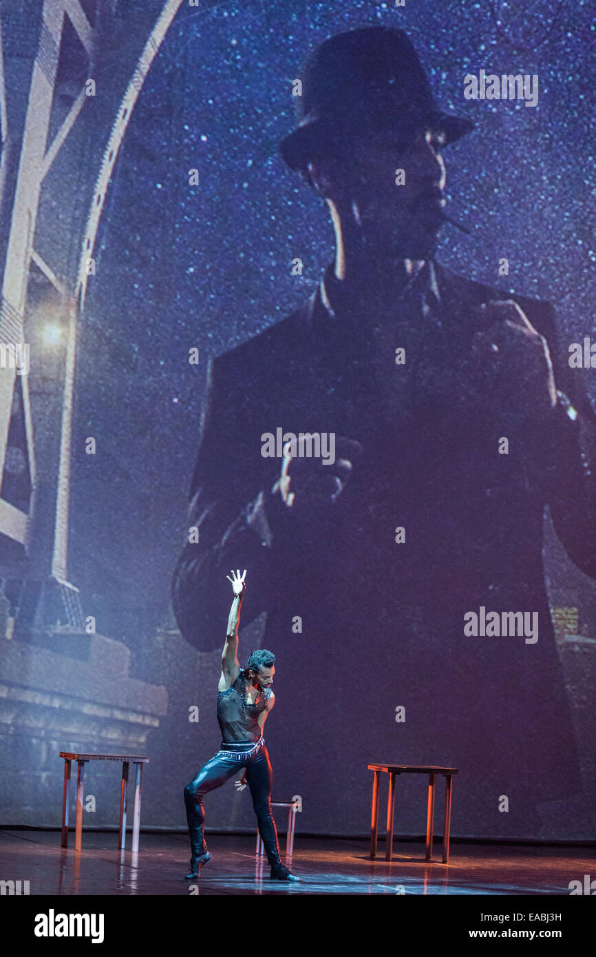 ST PETERSBURG, RUSSIA. NOVEMBER 11, 2014. A scene from The Great Gatsby ...