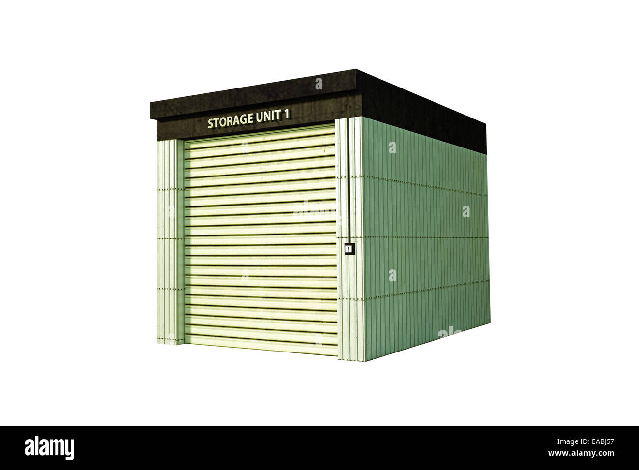 self storage isolated on white background Stock Photo - Alamy