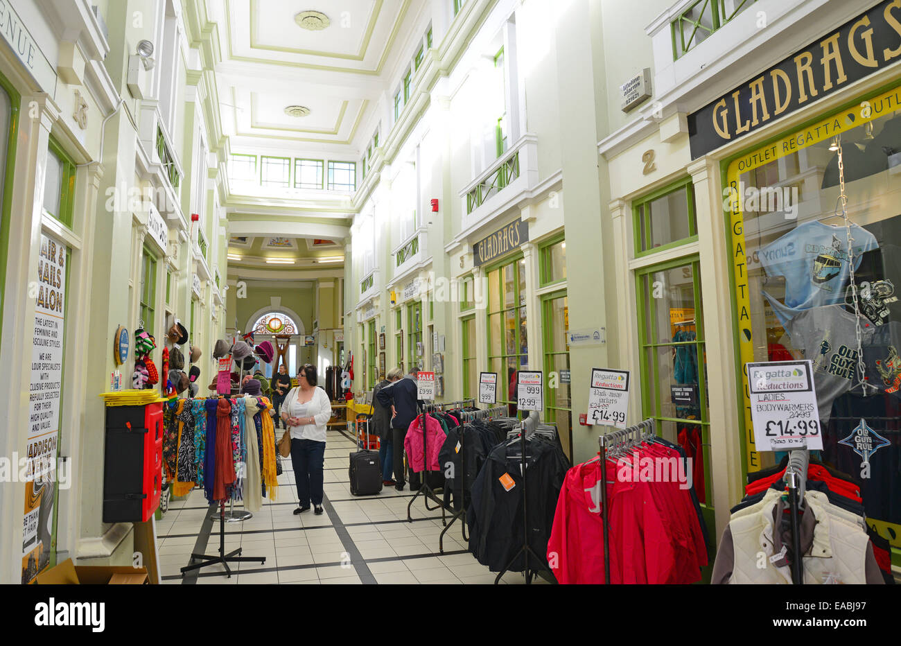 Interior of Royal Victoria Arcade, Union Street, Ryde, Isle of Wight ...