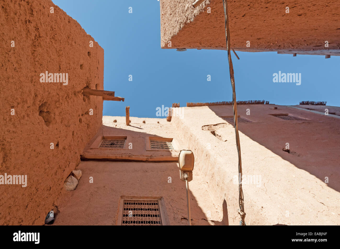 Clay buildings in a moroccan town, Africa Stock Photo - Alamy