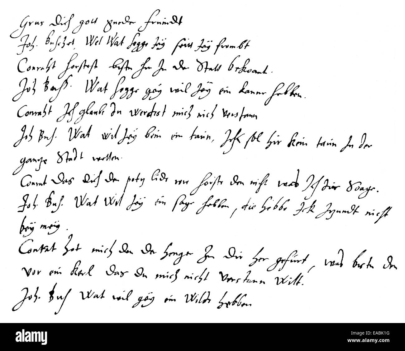 Historical manuscript, 1593, by Heinrich Julius; 1564 - 1613; Bishop of ...