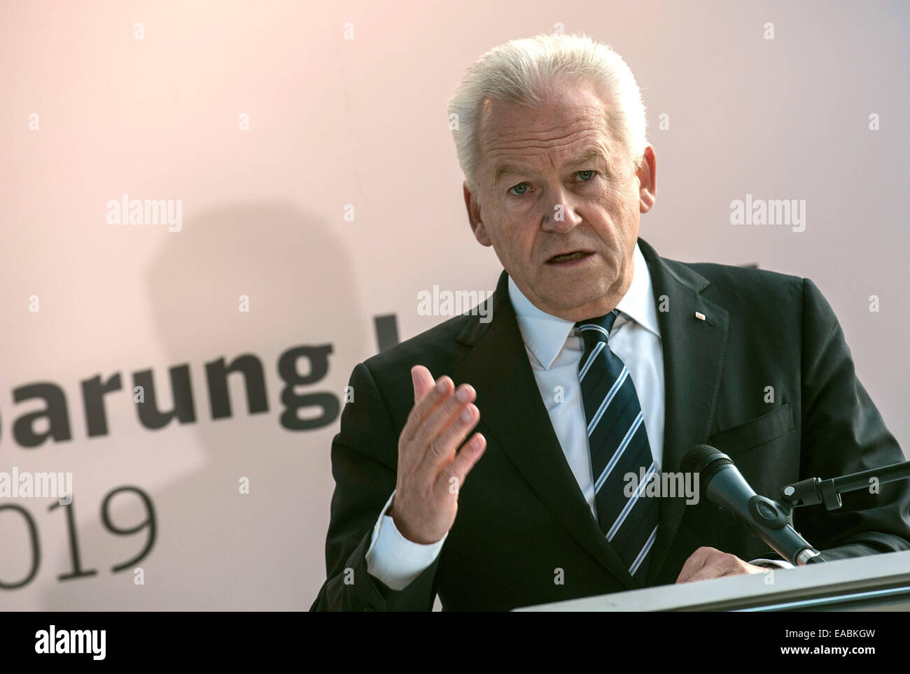 Berlin, Germany. 11th Nov, 2014. CEO of Deutsche Bahn Ruediger Grube ...