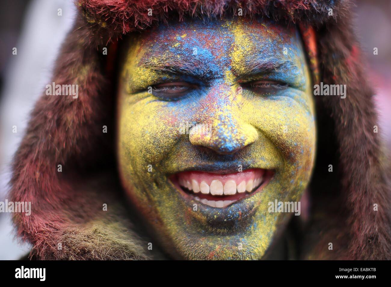Mainz, Germany. 11th Nov, 2014. Carnival revelers celebrate the start ...