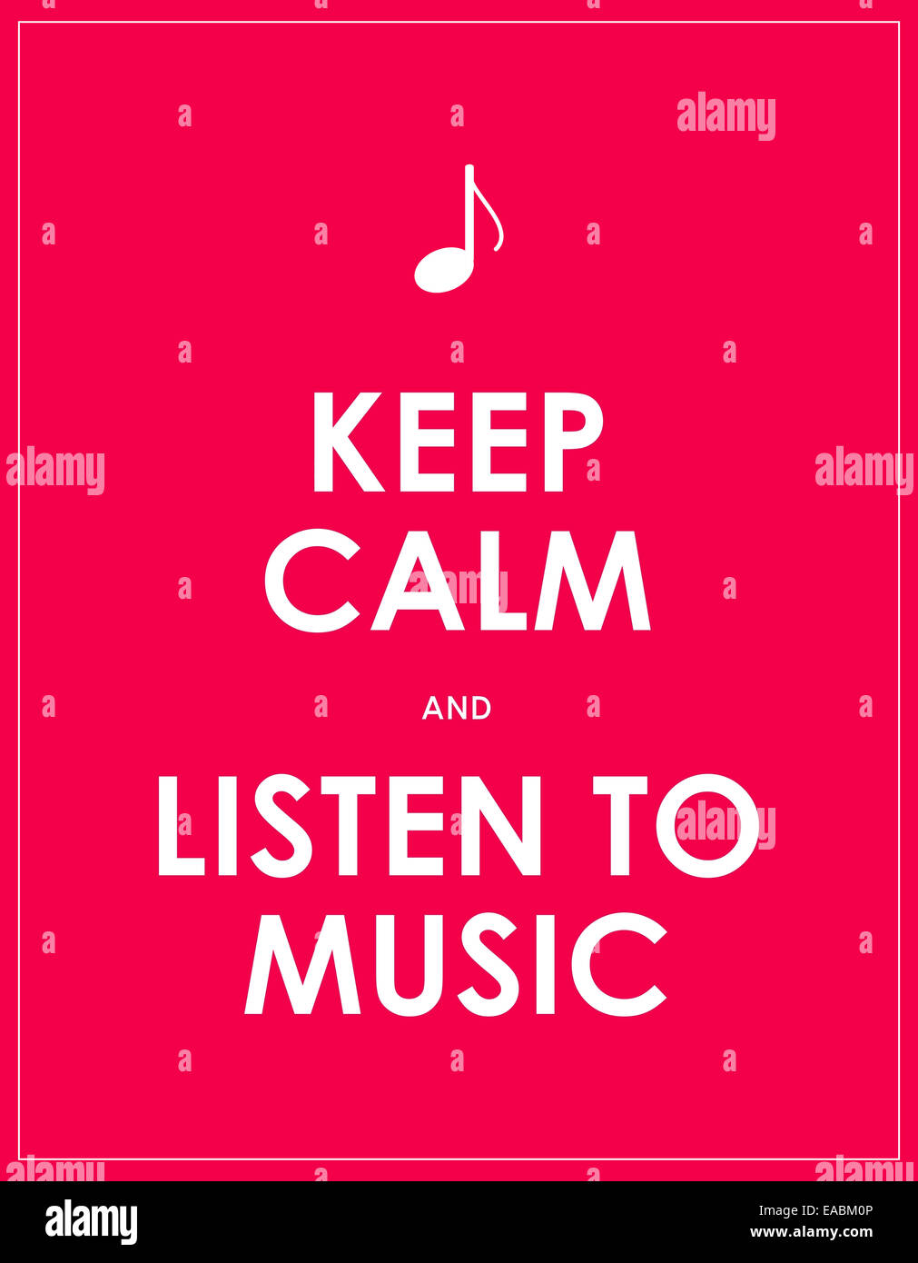 Keep calm and listen to music,vector background,eps10 Stock Photo - Alamy