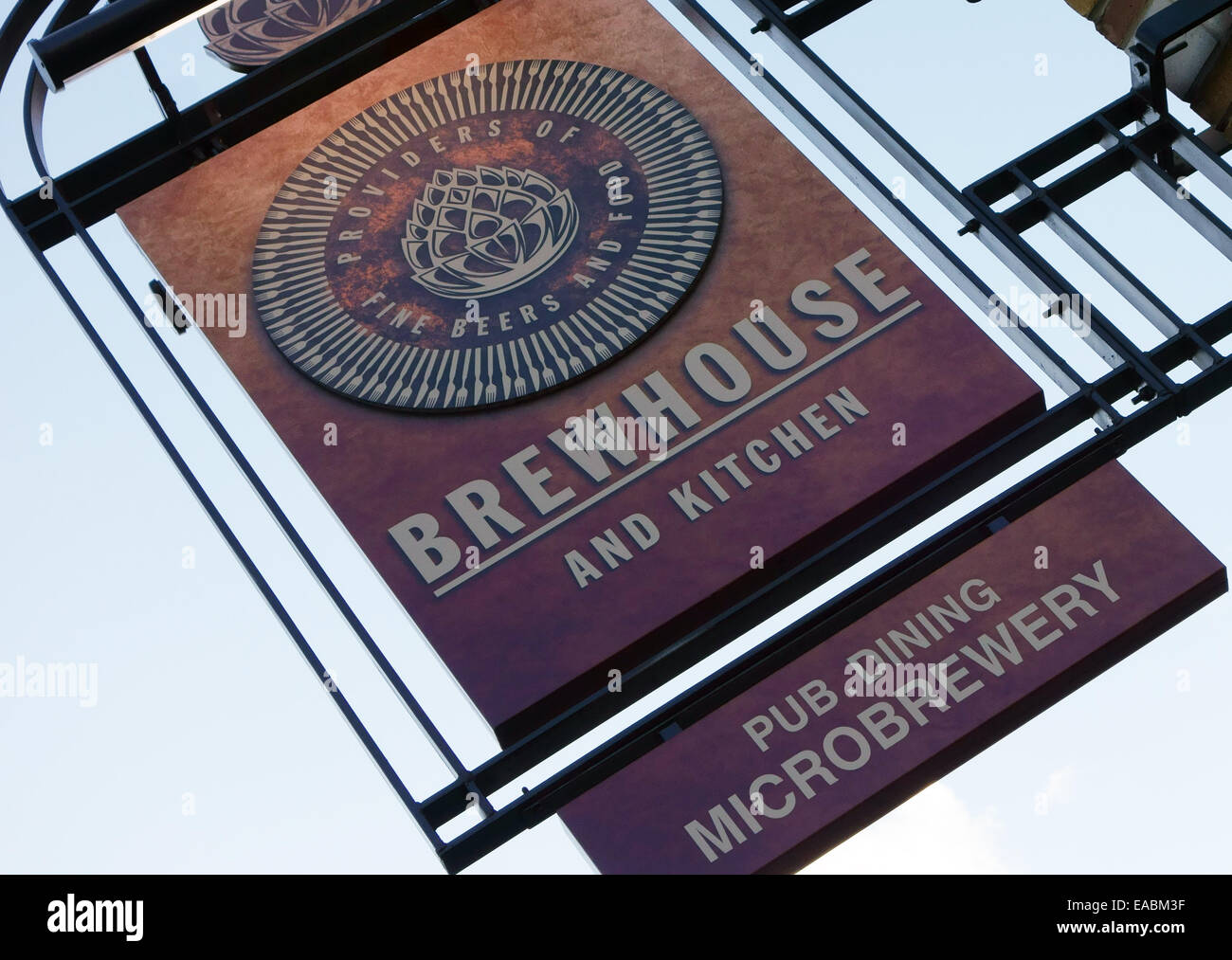 Brewhouse pub and microbrewery, Angel, Islington, London Stock Photo ...