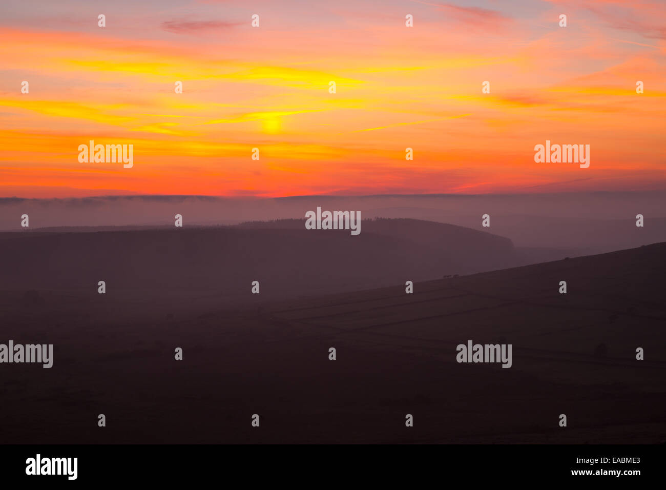 Bodmin Moor Sunset Stock Photo - Alamy