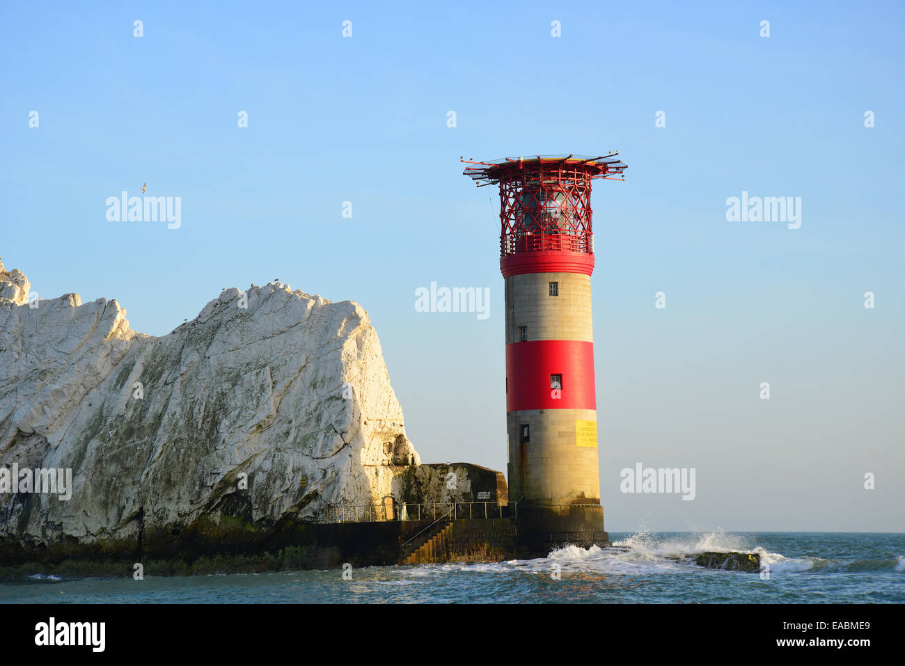 The Needles and Needles Lighthouse, Isle of Wight, England, United ...