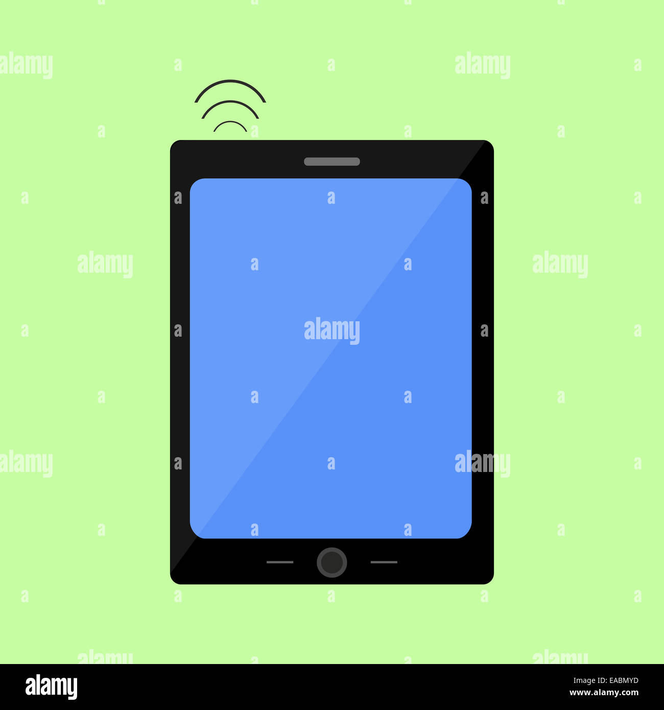 Flat style touch pad with wireless connection Stock Photo - Alamy