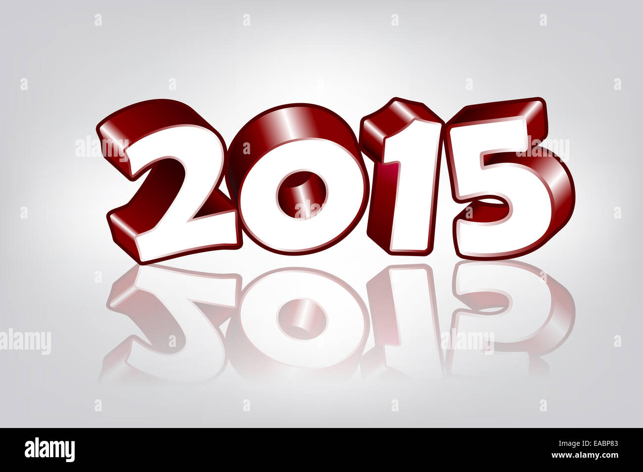 New 2015 Year greeting card Stock Photo - Alamy