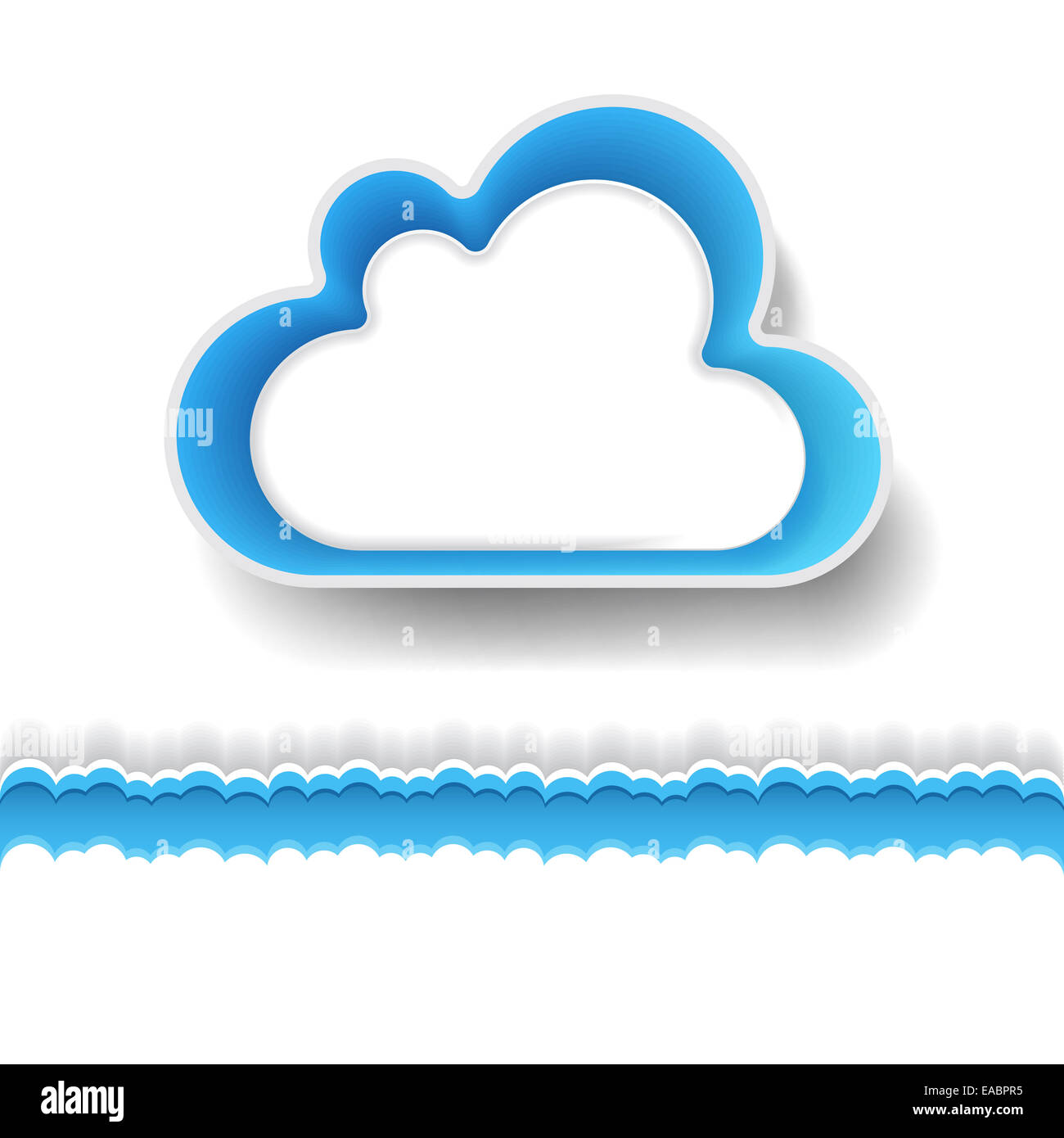 Cloud network icon Cut Out Stock Images & Pictures - Alamy