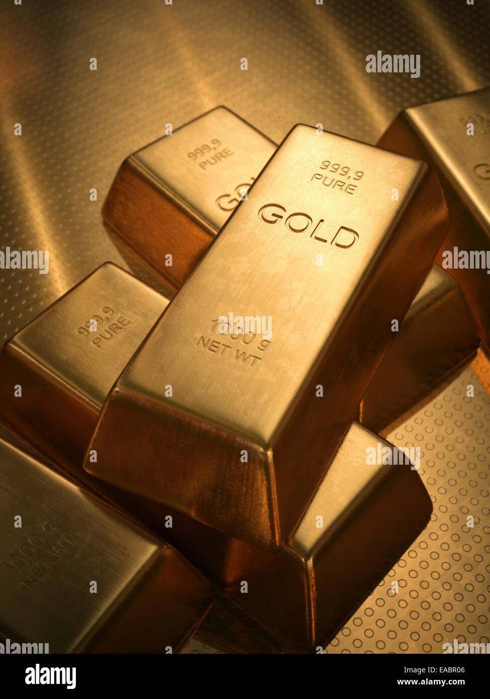 Gold Bars 1000 grams. Depth of field on the gold word Stock Photo - Alamy