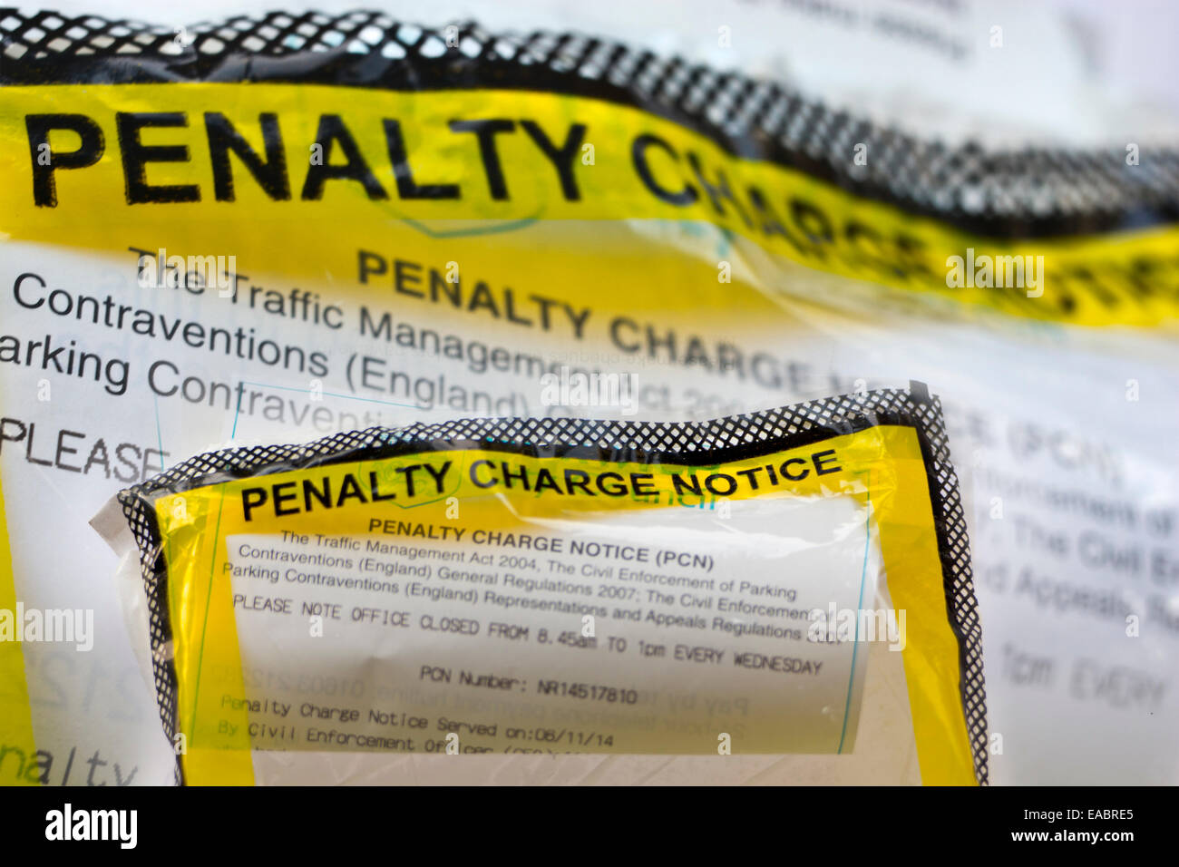 Parking ticket penalty charge Notice Stock Photo - Alamy