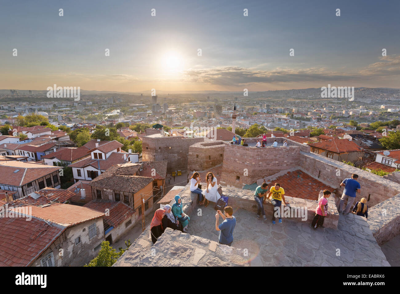 Turkey Ankara View of the city from Ankara citadel Stock Photo - Alamy