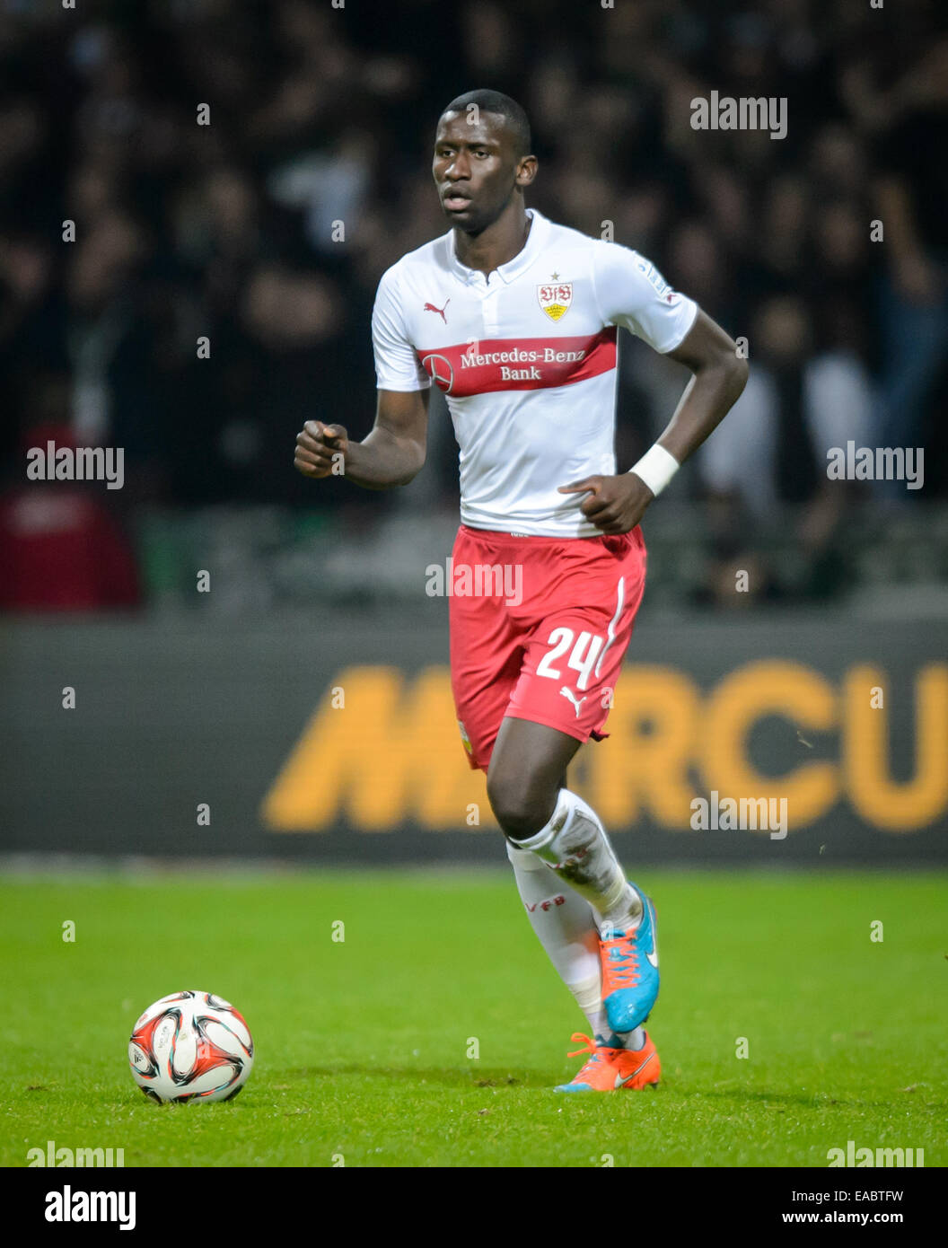 Bremen, Germany. 08th Nov, 2014. Stuttgart's Antonio Ruediger during ...