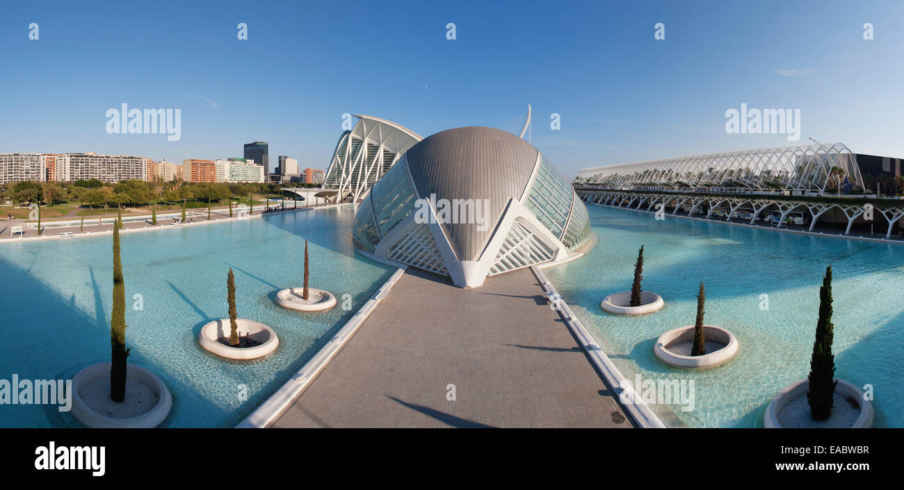 Spain Valencia City of Arts and Sciences cinema L'Hemisferic Stock ...