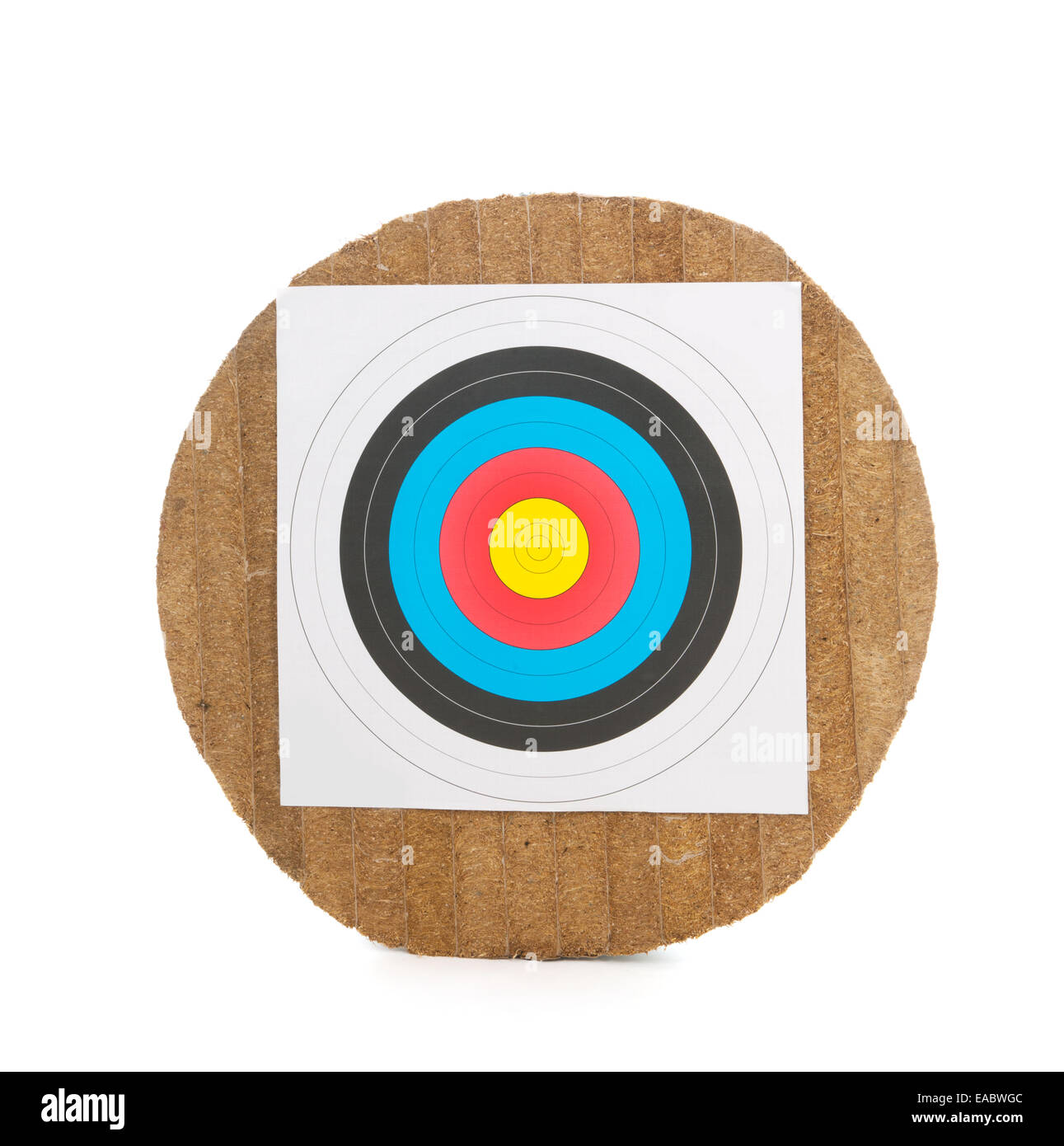 archery target isolated over white background Stock Photo - Alamy