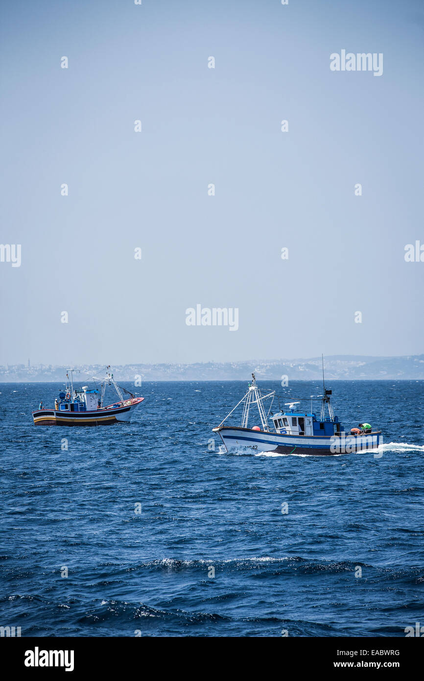 Spain, Andalusia, Tarifa, Fishing boats Stock Photo - Alamy