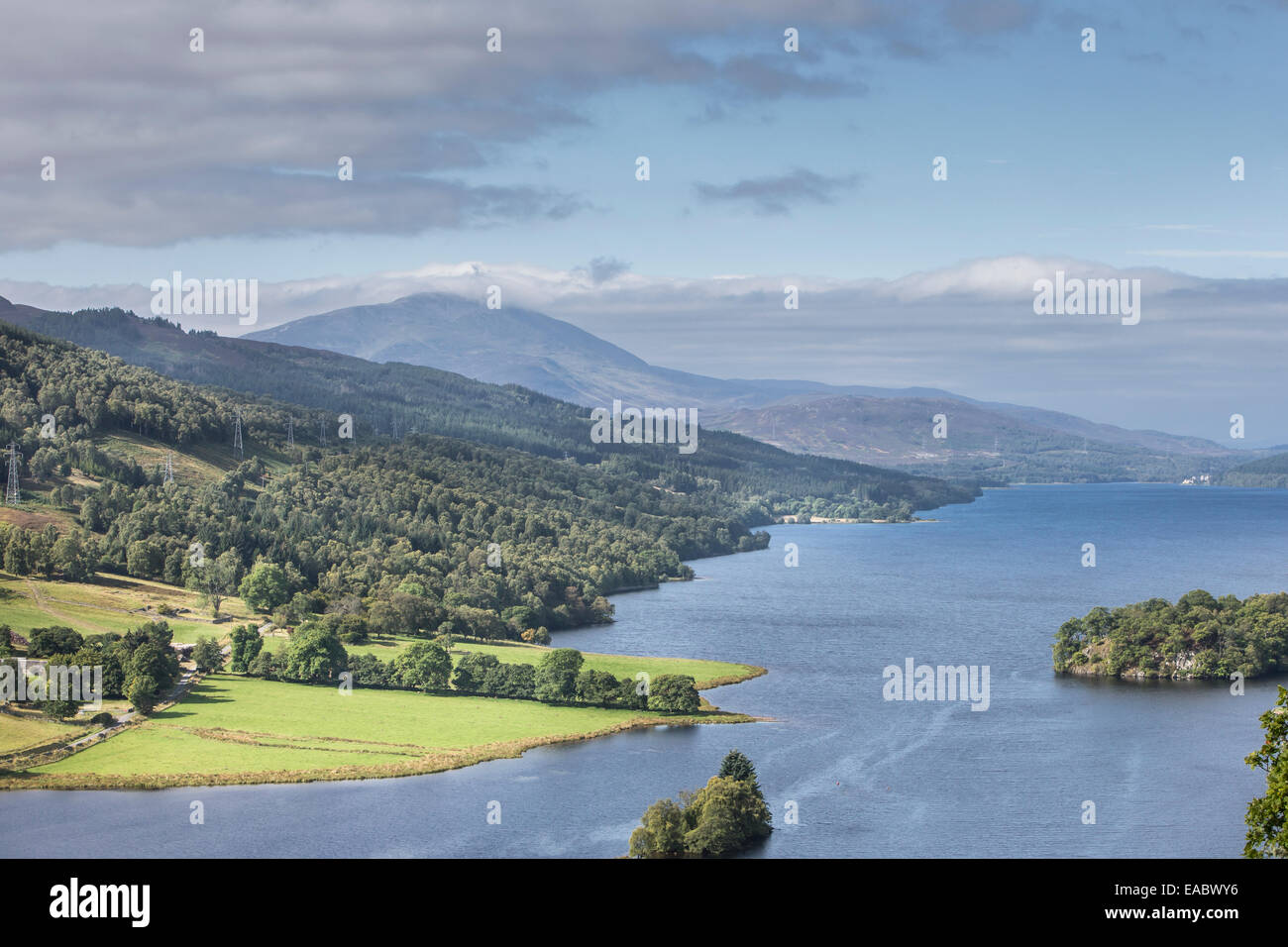 Queens View over Loch Tummel in Scotland Stock Photo - Alamy