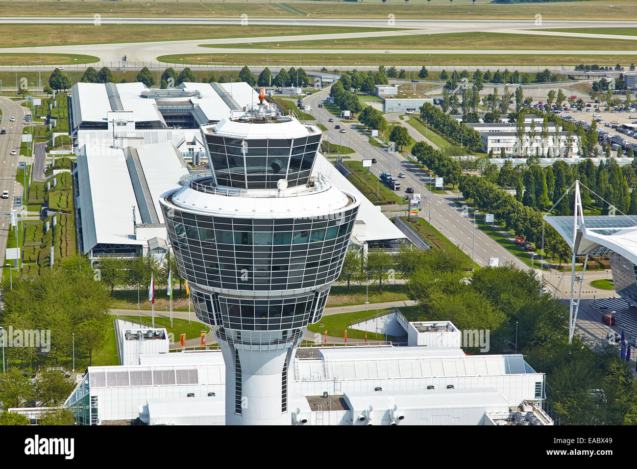 Munich airport control tower hi-res stock photography and images - Alamy